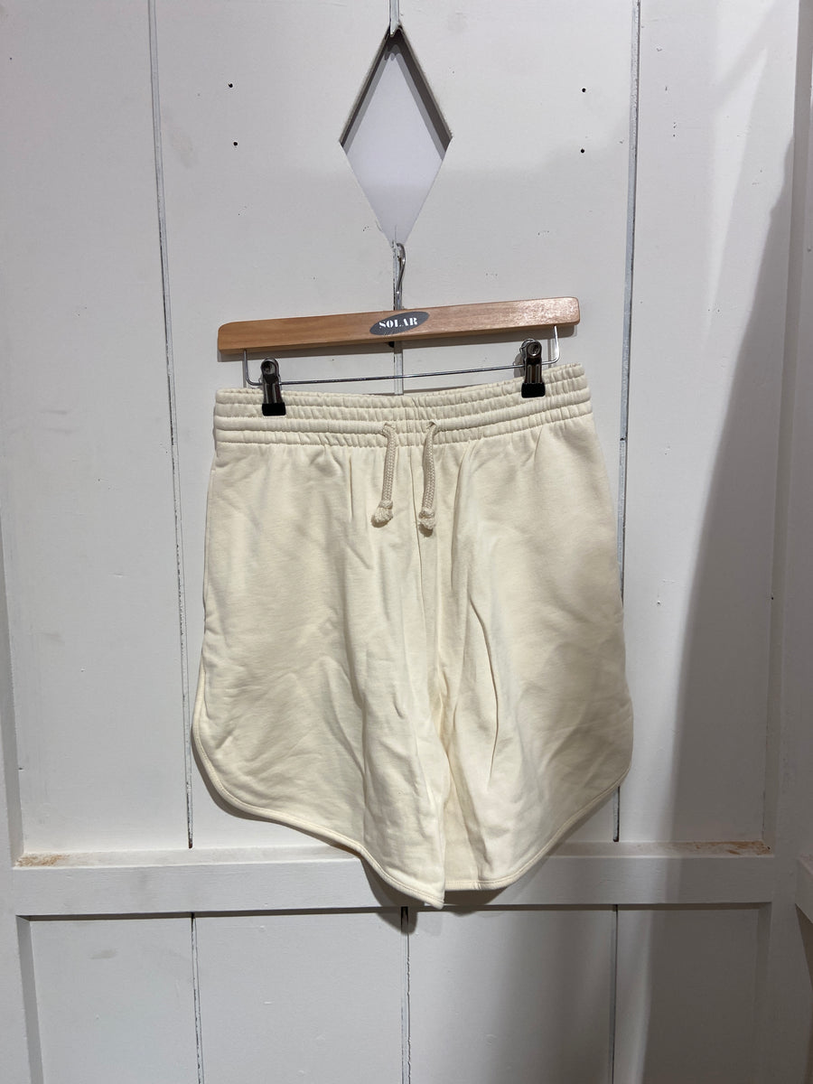 BASERANGE - SWEAT SHORT ITALIAN FLEECE OFF WHITE – SOLAR MTP