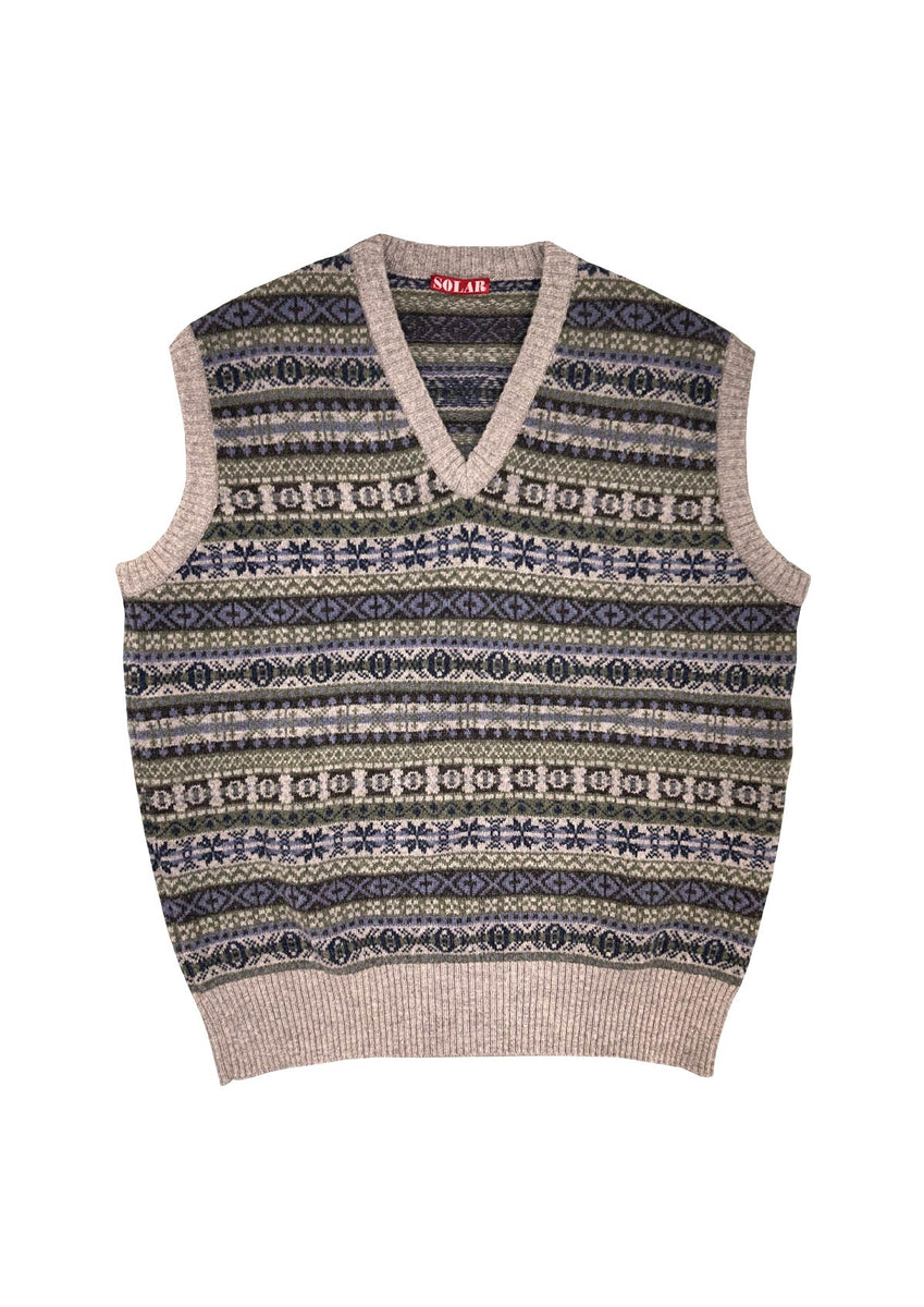 SOLAR COURT - PAPI SWEATER VEST GREY – SOLAR MTP