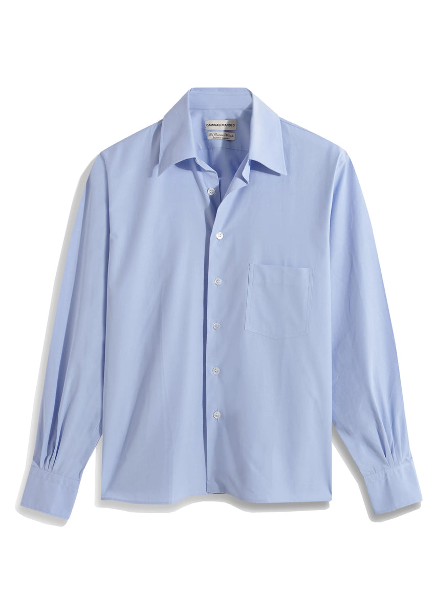CAMISAS MANOLO - LIGHT BLUE CAMISA SHIRT – SOLAR MTP