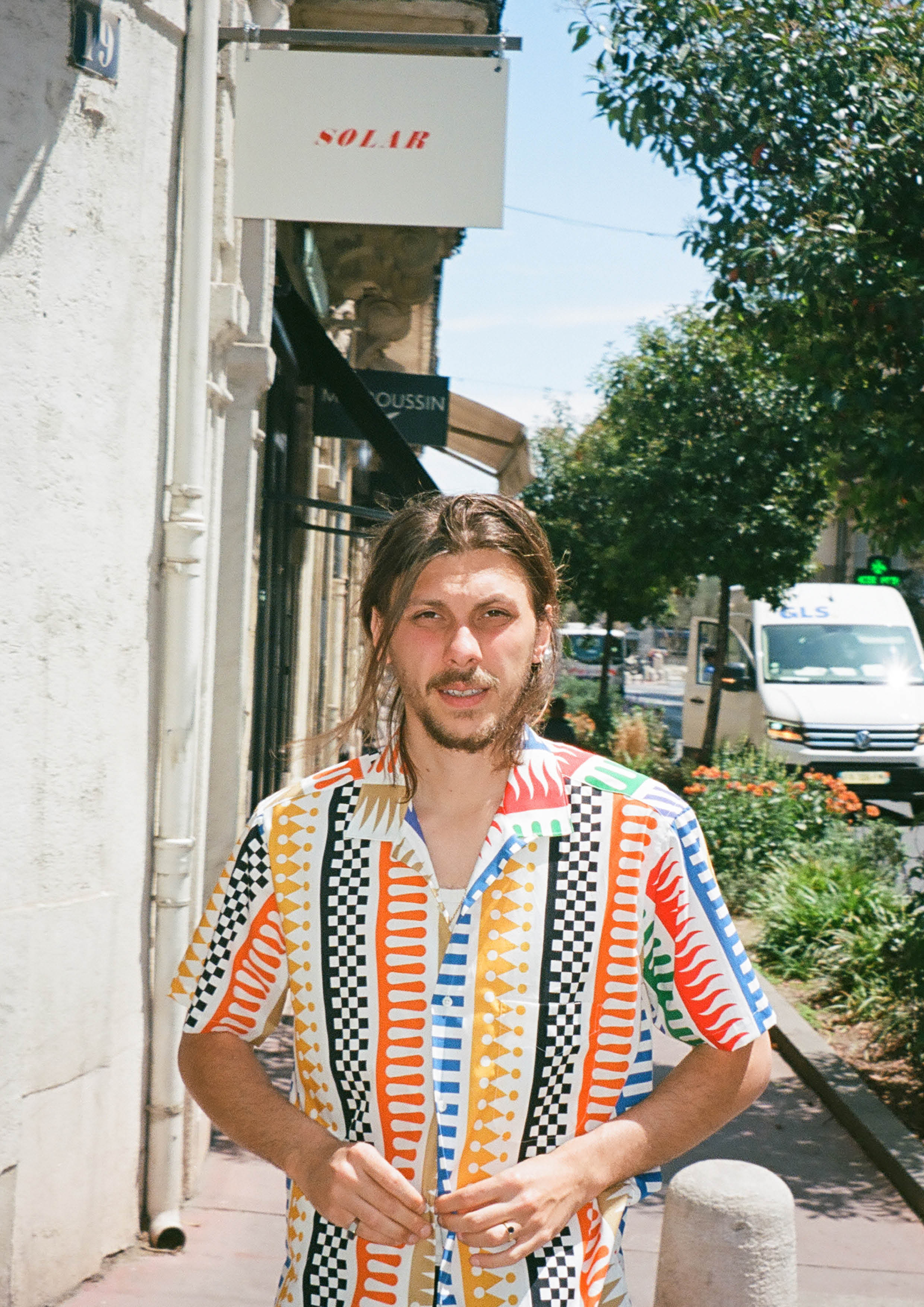 GITMAN VINTAGE - ALEXANDER GIRARD "PALIO" CAMP SHIRT MULTI – SOLAR MTP