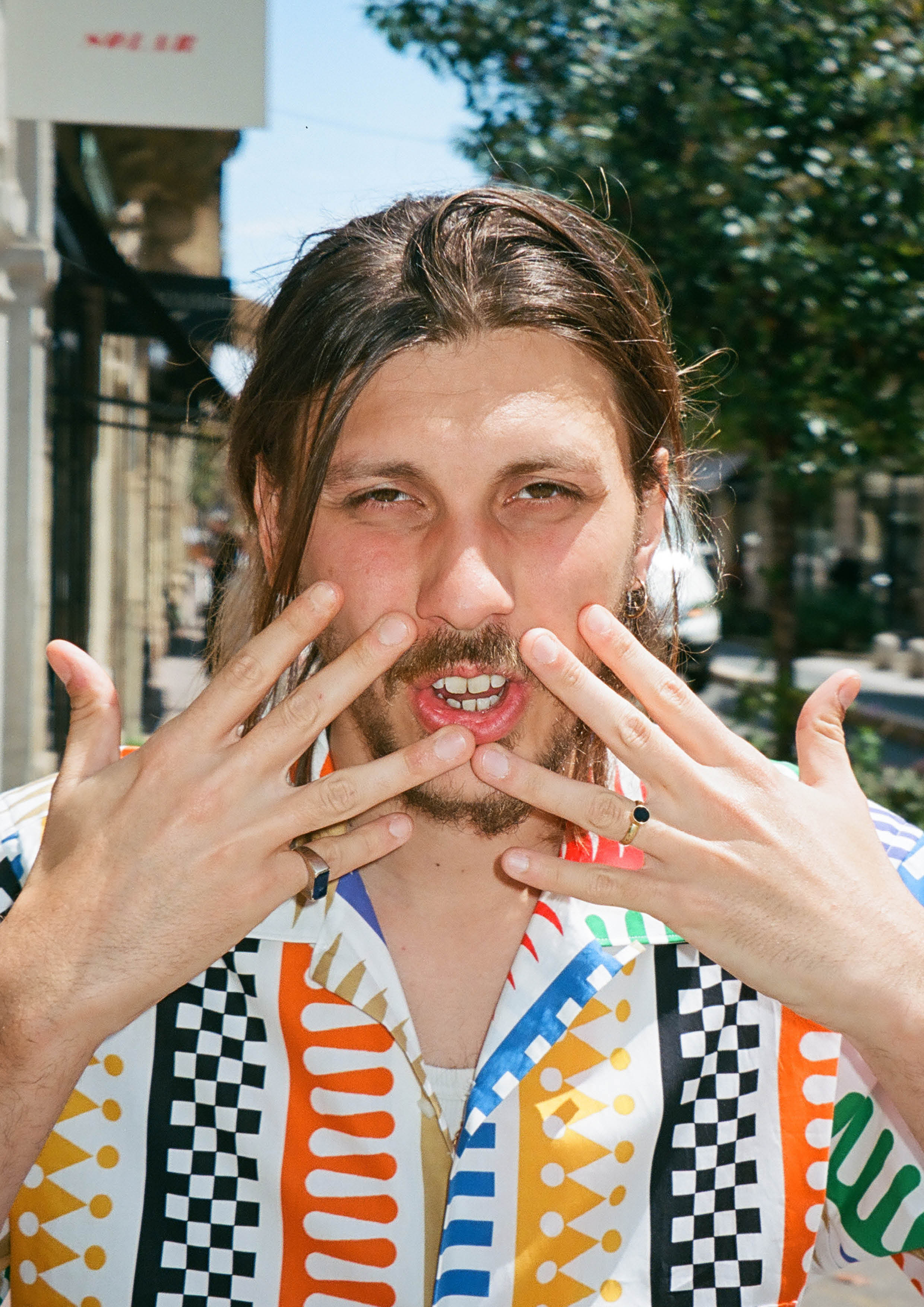 GITMAN VINTAGE - ALEXANDER GIRARD "PALIO" CAMP SHIRT MULTI – SOLAR MTP