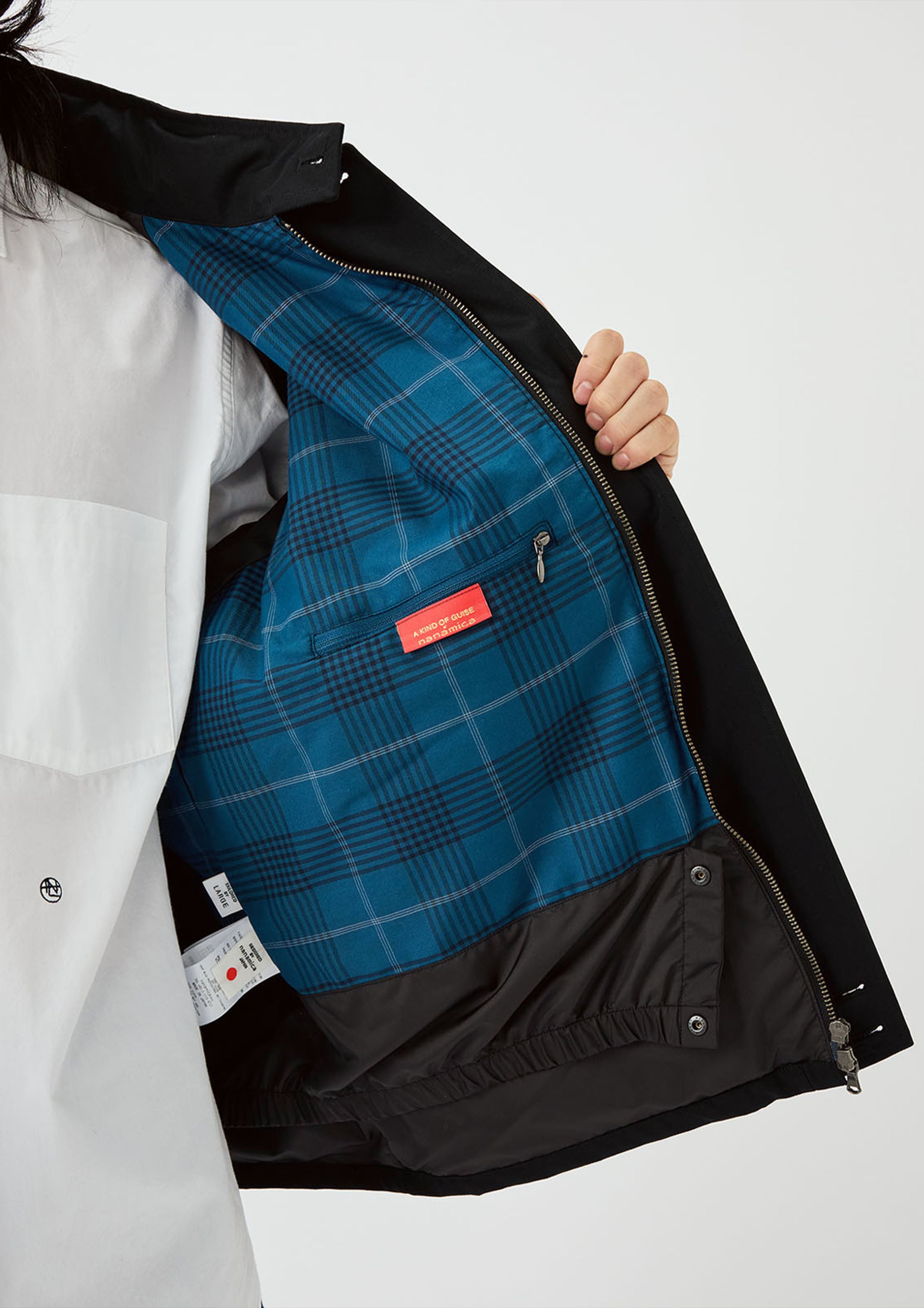 NANAMICA X A KIND OF GUISE - GORE-TEX CREW JACKET BLACK – SOLAR MTP