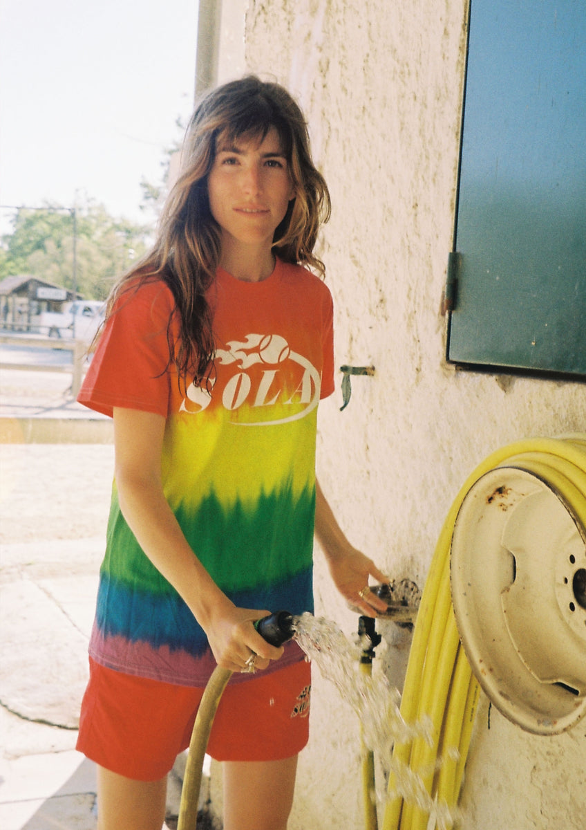SOLAR COURT - FIREBALL TIE DYE TEE RAINBOW – SOLAR MTP