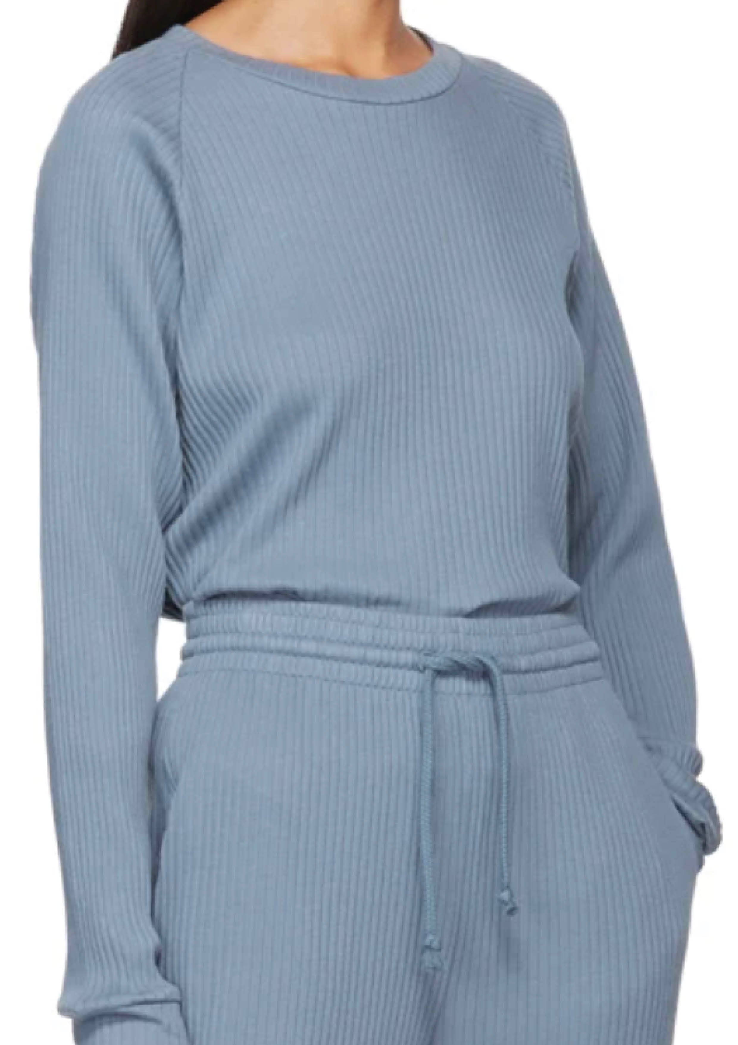 BASERANGE - BASIC SWEAT RIB FLEECE BALIU BLUE – SOLAR MTP